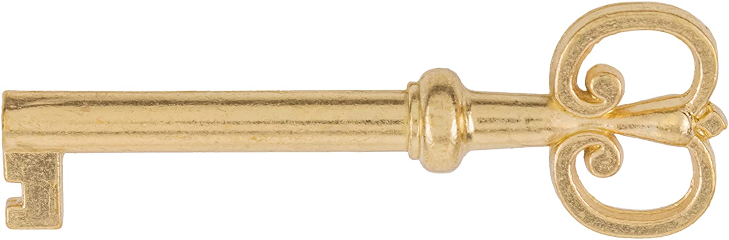 Сonspicuous Brass Plated Skeleton Key – UNIQANTIQ HARDWARE SUPPLY