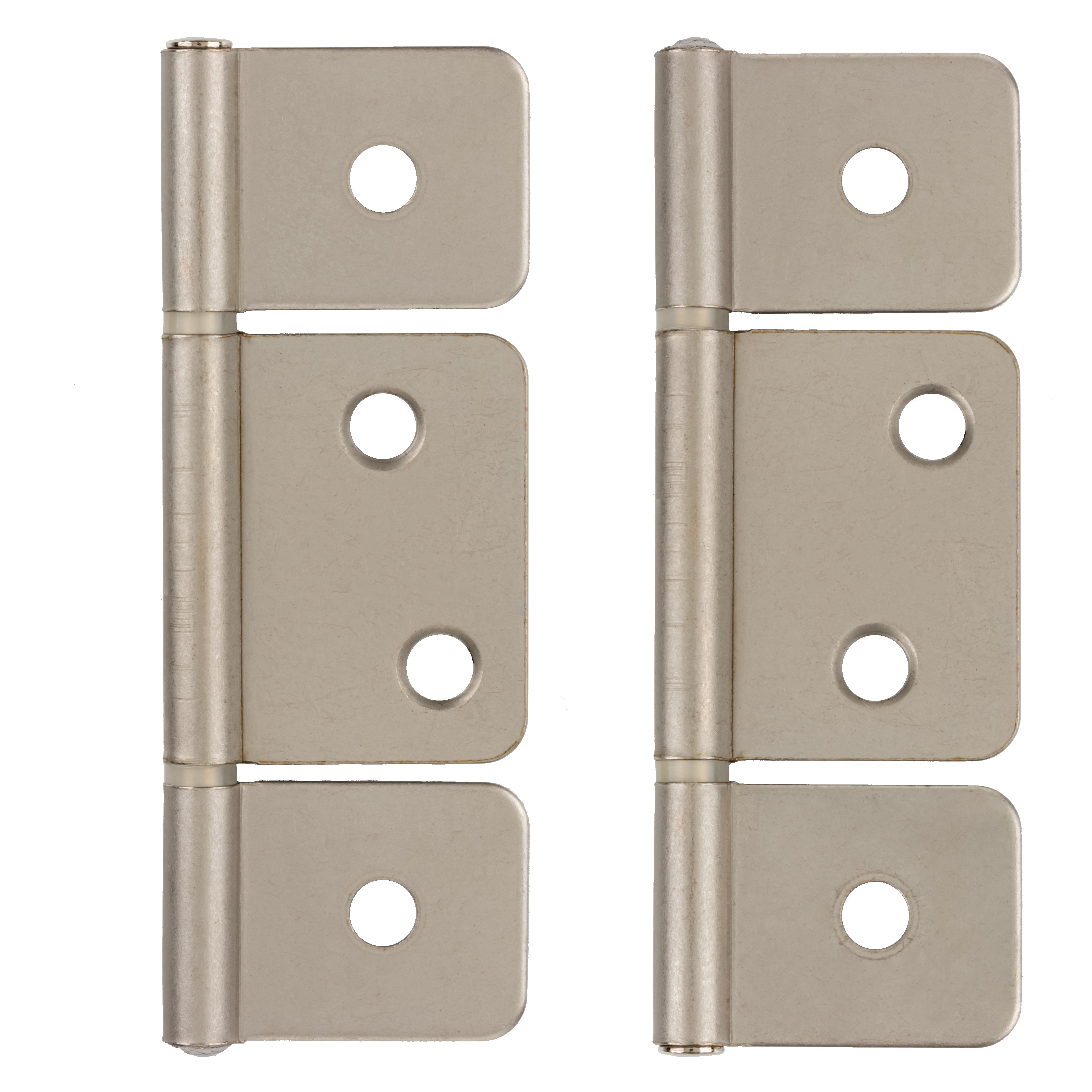 Nickel Finished Flag Three Leaf Bi-Fold & Shutter Hinge | 3 1/2" x 1 W ...